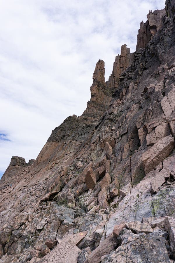 Torres De Piedra En Longs Peak, Colorado Foto de archivo - Imagen de ...