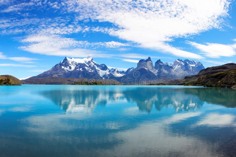 Lago Del Toro, Torres Del Paine Nationalpark, Chile Fotografering för ...