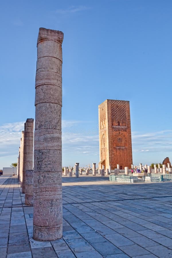 Torretta del Hassan fotografia stock. Immagine di islamico - 17660026