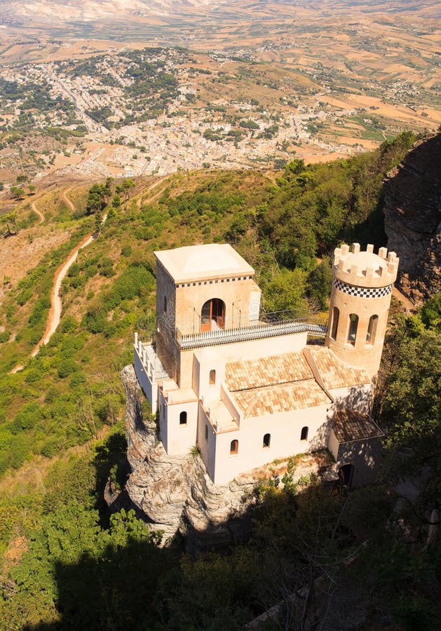 Torretta Pepoli, Erice stock image. Image of saracen - 60405609