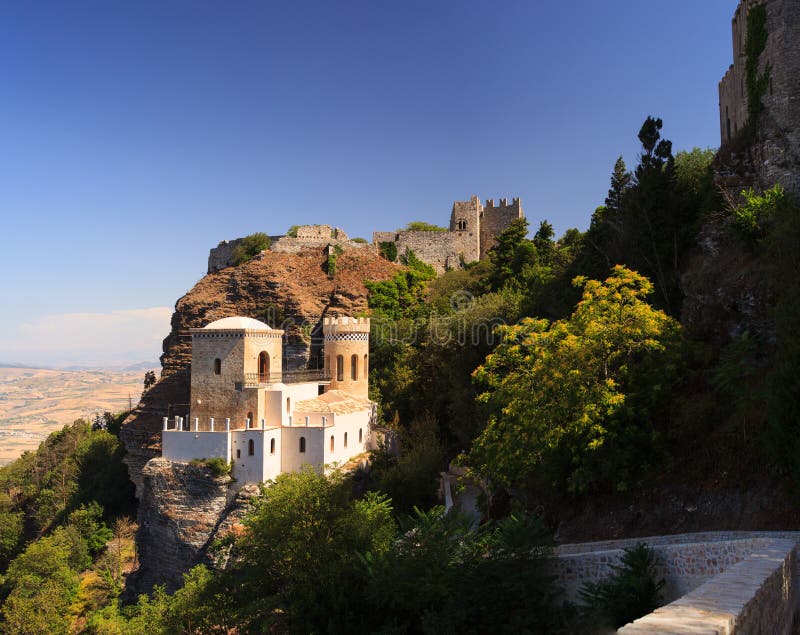 Torretta Pepoli, Erice stock image. Image of wall, historical - 60404555