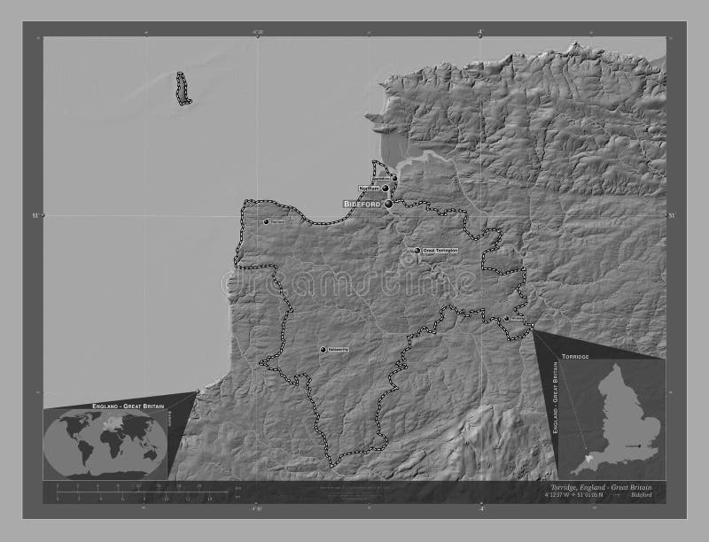Torridge, England - Great Britain. Bilevel. Labelled Points of C Stock ...