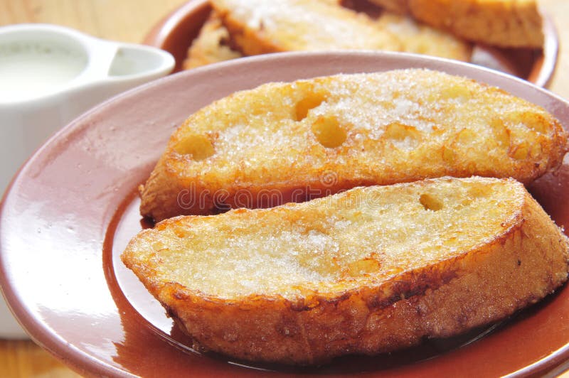 Lent Spanish Dessert Called `torrijas` Stock Image - Image of table ...