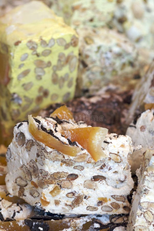 Torrone, Sicilian cake stock image. Image of candle, bake - 7489769
