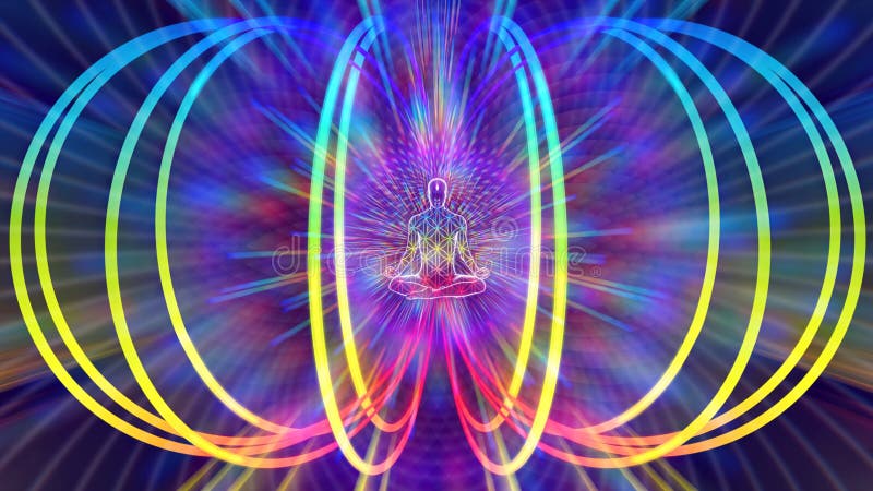 Chakra System of Human Energy Torus Fields Stock Illustration ...