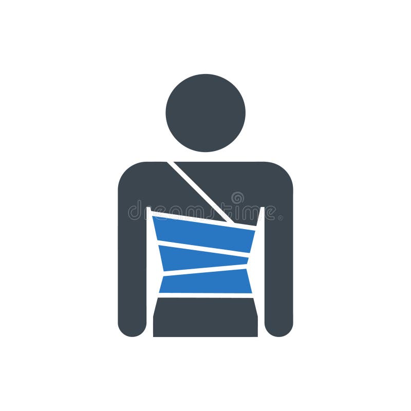 Torso Bandage Support Icon stock vector. Illustration of firstaid ...