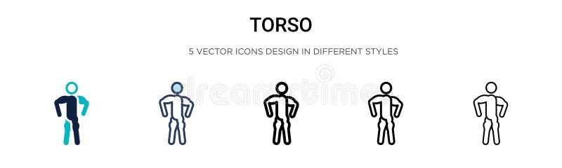 Human Torso Icon Outline Stock Illustrations – 588 Human Torso Icon ...