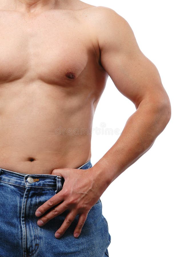 Torso of a man stock photo. Image of shoulder, shirtless - 3574758