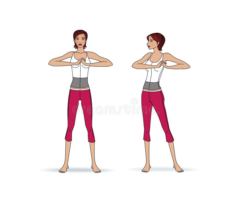 Girl Barefoot Trains Mobility and Flexibility of the Body and Joints ...