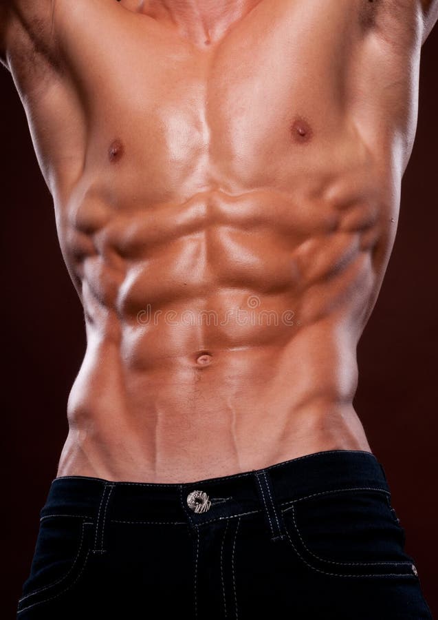 Torso with six pack stock image. Image of diet, young - 24480915