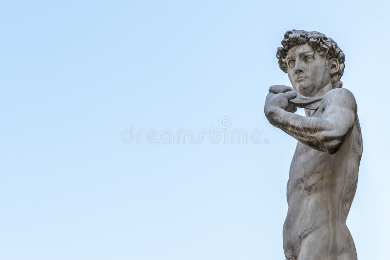 Torso of Statue of David at Piazza Della Signoria Stock Image - Image ...