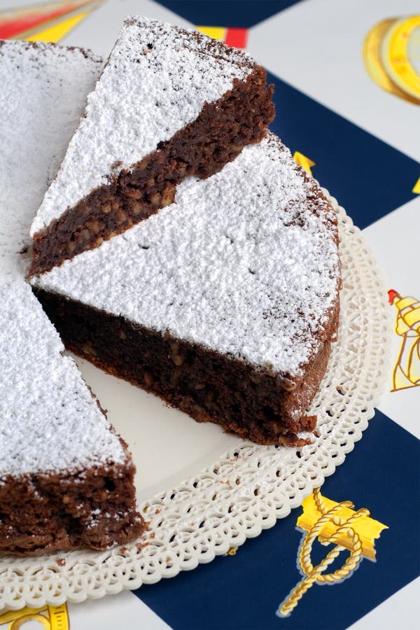 Torta Caprese Caprese cake stock photo. Image of almond - 112438488