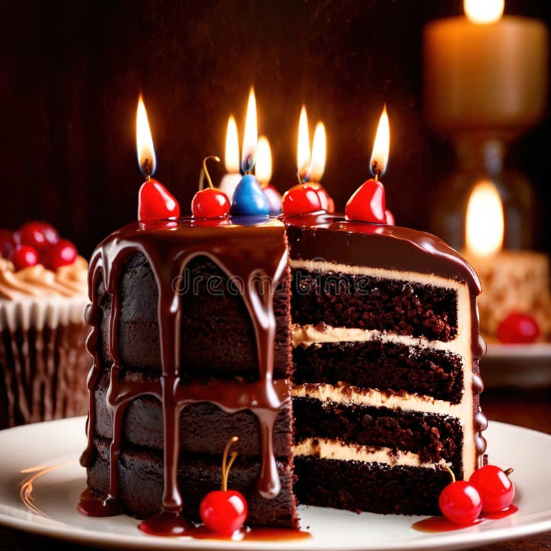 Torta De Comida De Devilrsquo Popular Pastel De Postre Dulce Stock de ...