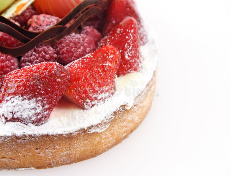 Torta de la fruta foto de archivo. Imagen de dulce, rojo - 2231288