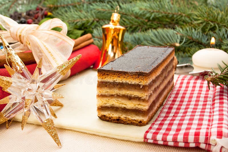 Torta Húngara Tradicional 1 De Gerbeaud Foto de archivo - Imagen de ...