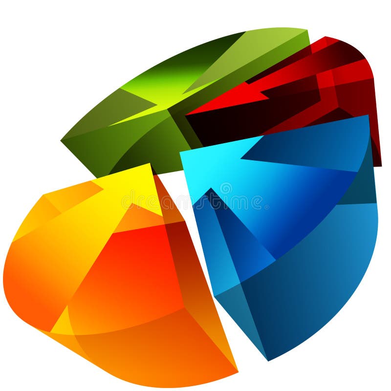 Torta Infographic Da Seta 3d Ilustração do Vetor - Ilustração de ...