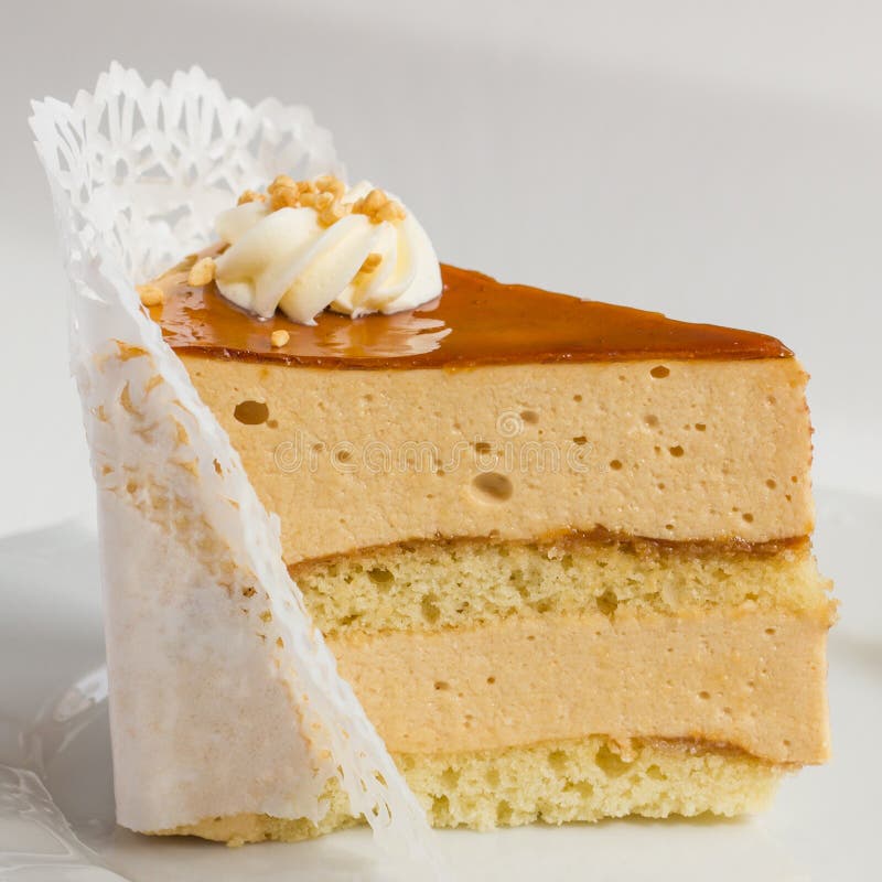 Torta Quemada De La Crema Batida De La Nata Imagen de archivo - Imagen ...