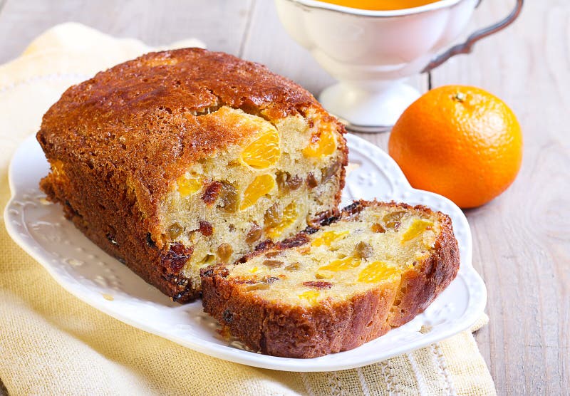 Torta Seca De La Fruta Y De La Mandarina Foto de archivo - Imagen de ...