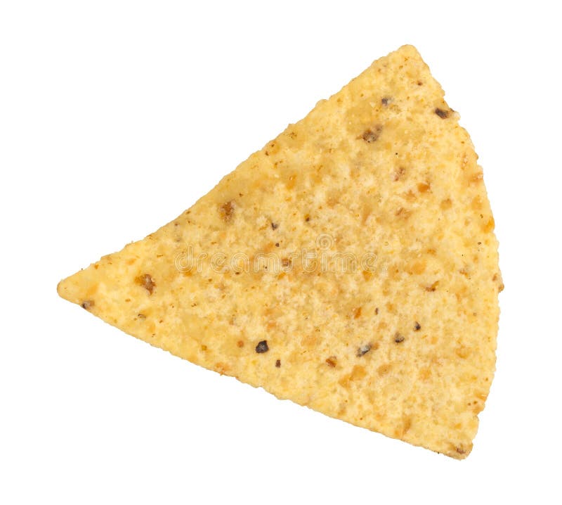 Tortilla Chip On White Background Stock Image - Image of layer, corn ...