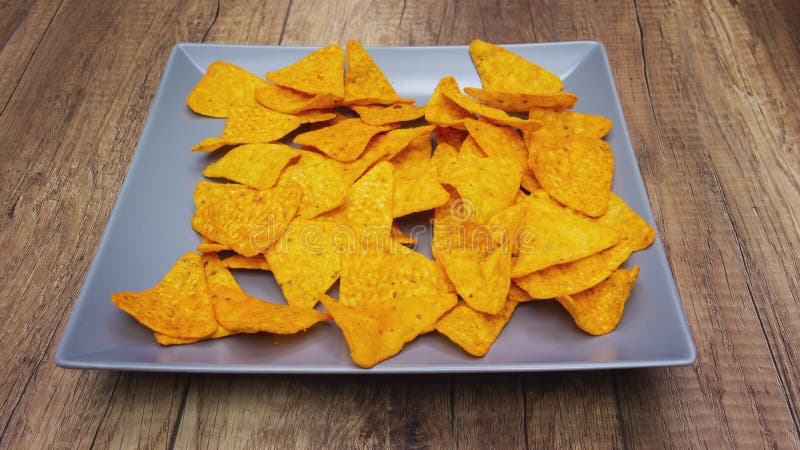 Tortilla Chips on Rotating Plate - Stop Motion Animation Stock Video ...