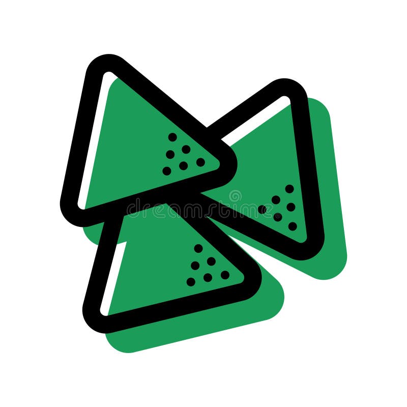 Tortilla Chips Icon. Vector Stock Vector - Illustration of party ...
