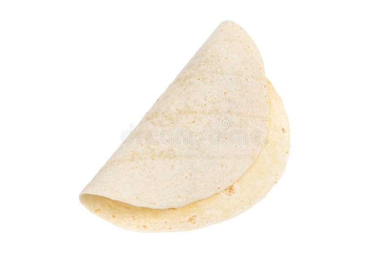 Tortilla on a White Background. Stock Photo - Image of cuisine, pita ...