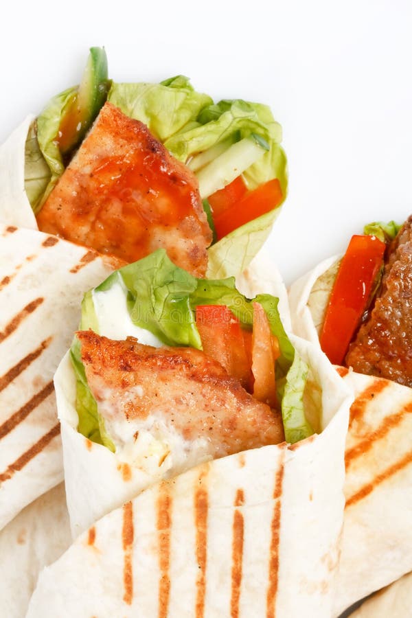 Tortilla wrap stock image. Image of herbs, gourmet, delicious - 13053789