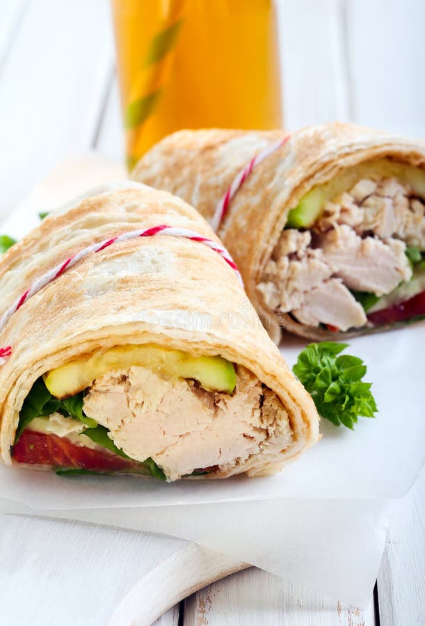 Tortilla wrap stock photo. Image of fillet, breast, food - 42234542