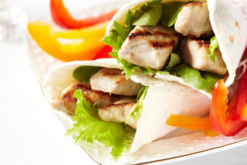 Tortilla wraps stock photo. Image of appetizer, closeup - 24432002