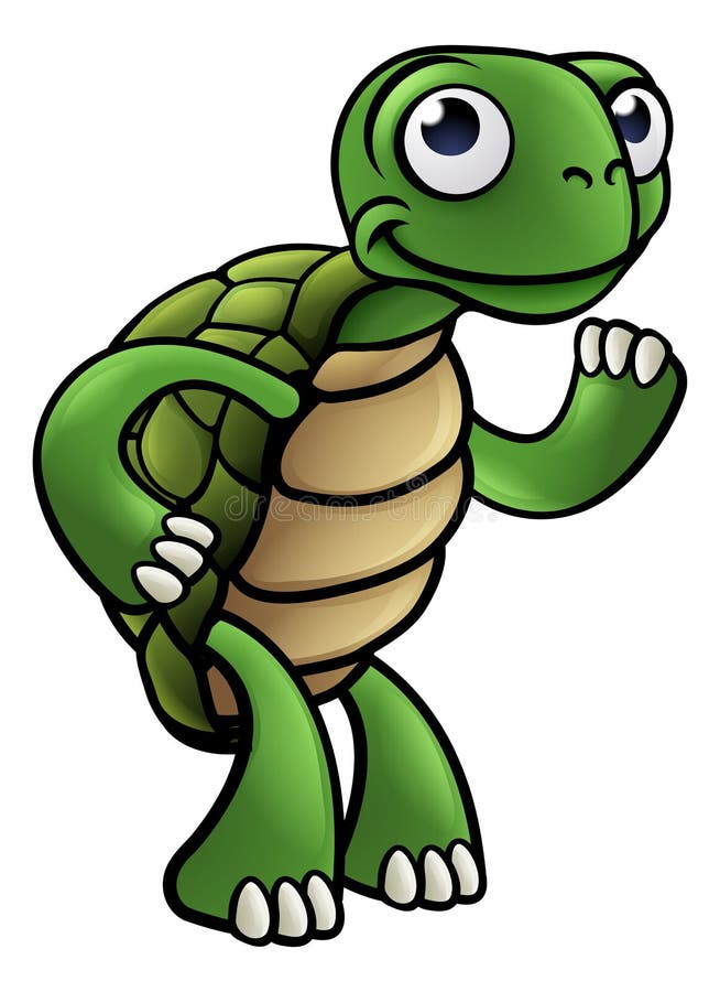 Tortoise Cartoon Character stock vector. Illustration of background ...