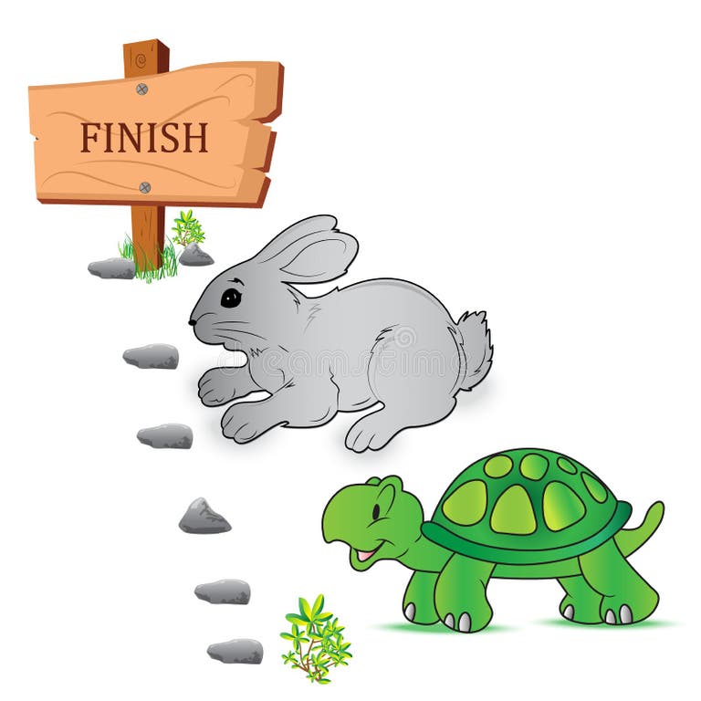 Tortoise Hare Stock Illustrations – 481 Tortoise Hare Stock ...