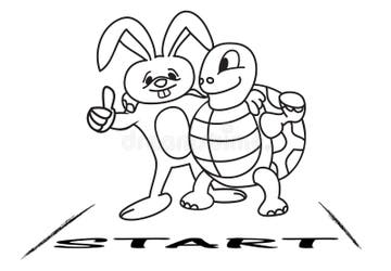 Rabbit Turtle Speed Stock Illustrations – 133 Rabbit Turtle Speed Stock ...