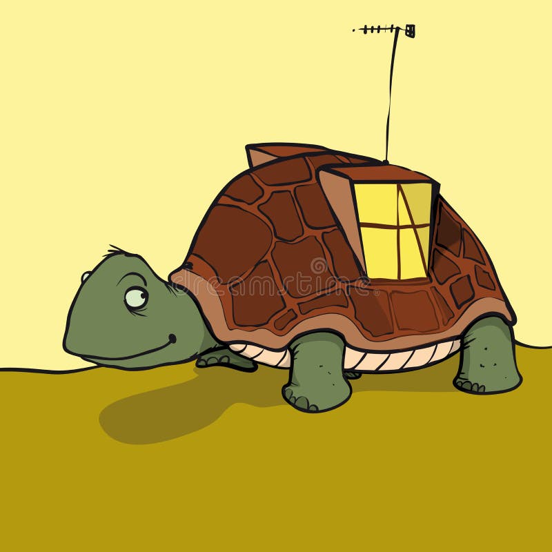 Turtle Cartoon Shell House Stock Illustrations – 86 Turtle Cartoon ...