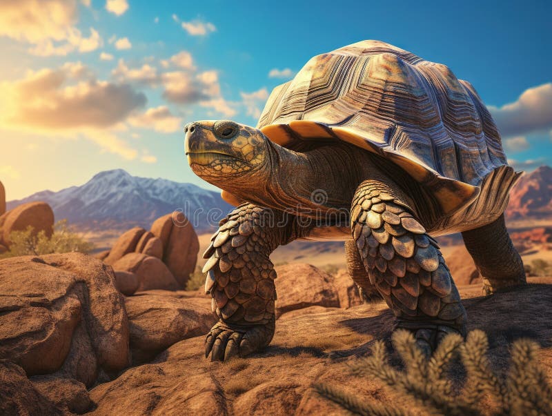Ai Generated Illustration Wildlife Concept of Tortoise Stock ...