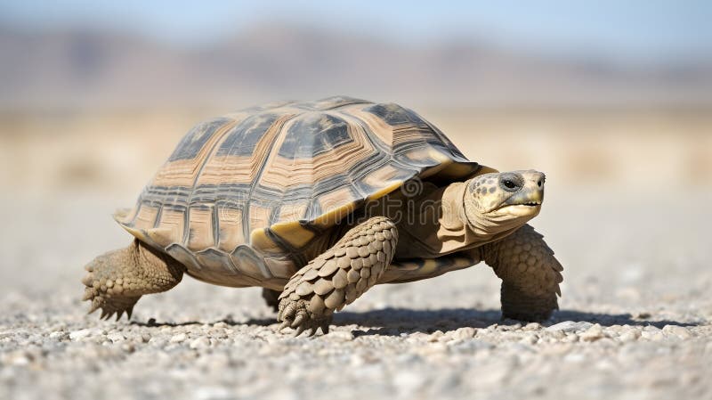 A tortoise mid-stride stock illustration. Illustration of stride ...