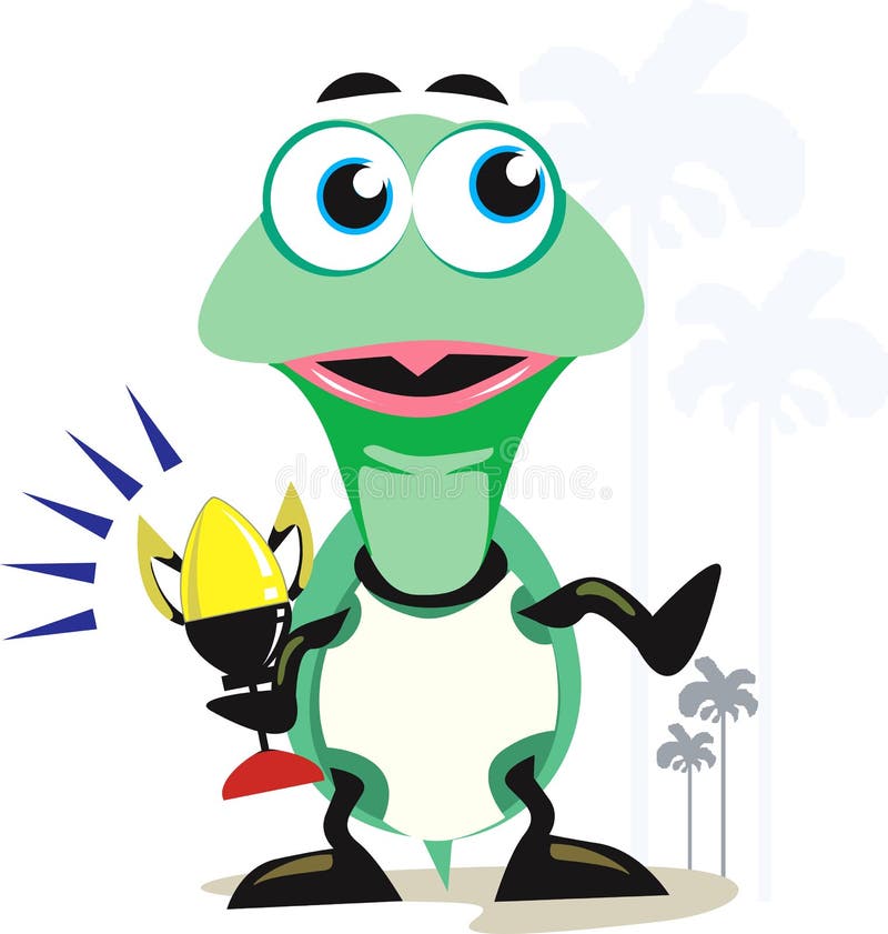 Fun zoo. Golden Toad stock vector. Illustration of cartoon - 24562376