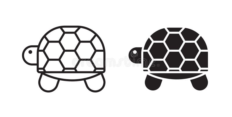 Tortoise vecor icon set stock vector. Illustration of road - 340709241
