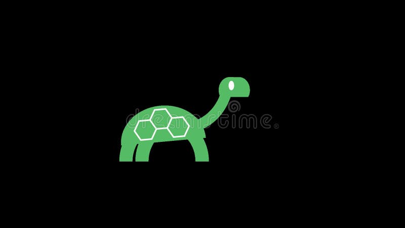 Tortoise Walk Slowly on Transparent Backgound Stock Video - Video of ...