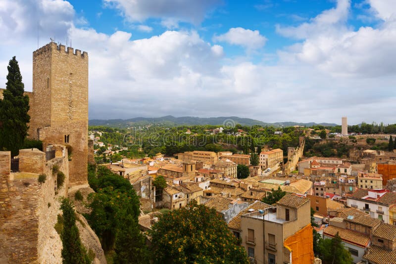 Tortosa from Suda castle stock image. Image of architecture - 43842561