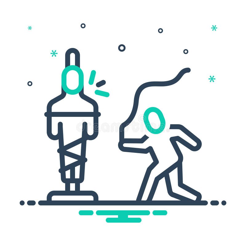 Mix Icon for Torture, Misery and Agony Stock Illustration ...