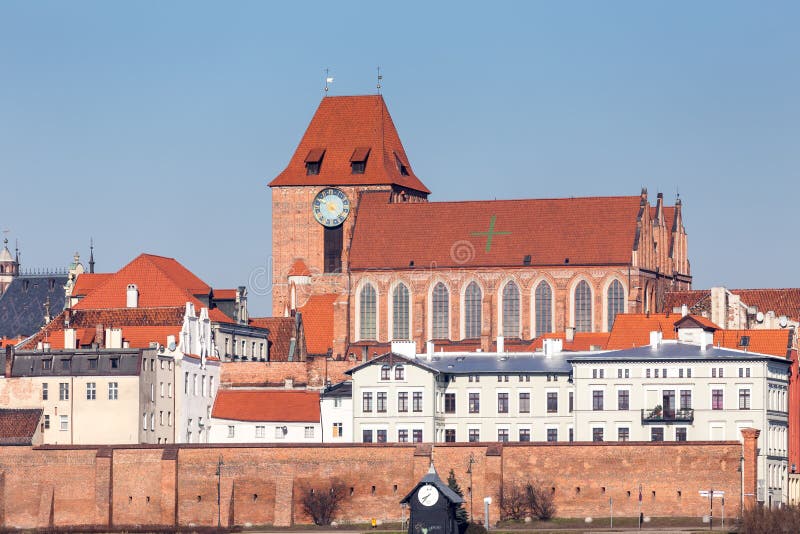 Torun - Old City stock image. Image of city, brick, church - 43029543