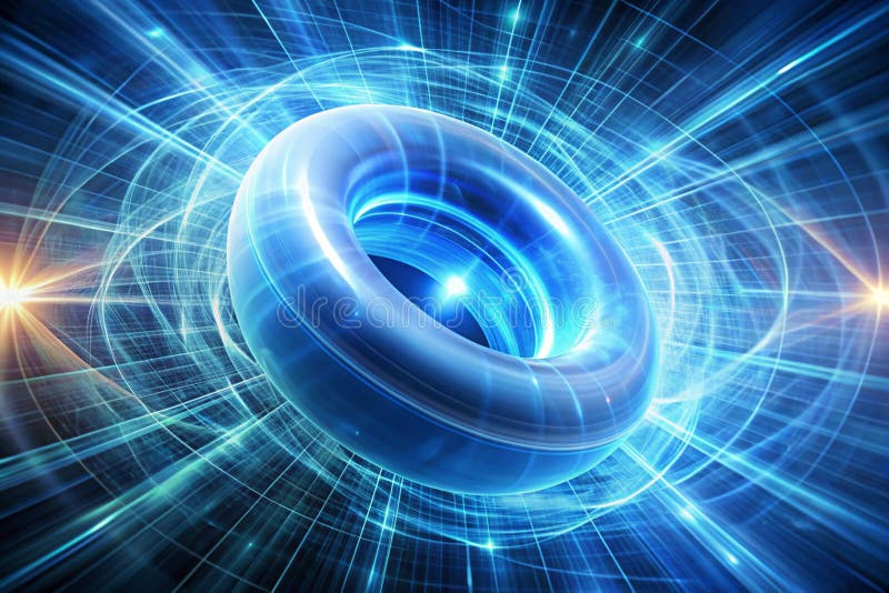Torus of Energy: a Glowing High-Energy Field in Space Stock ...