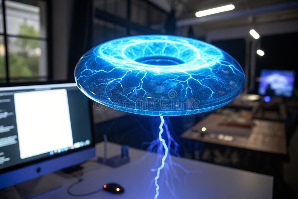 Torus of Energy: a Glowing High-Energy Field in Space Stock ...