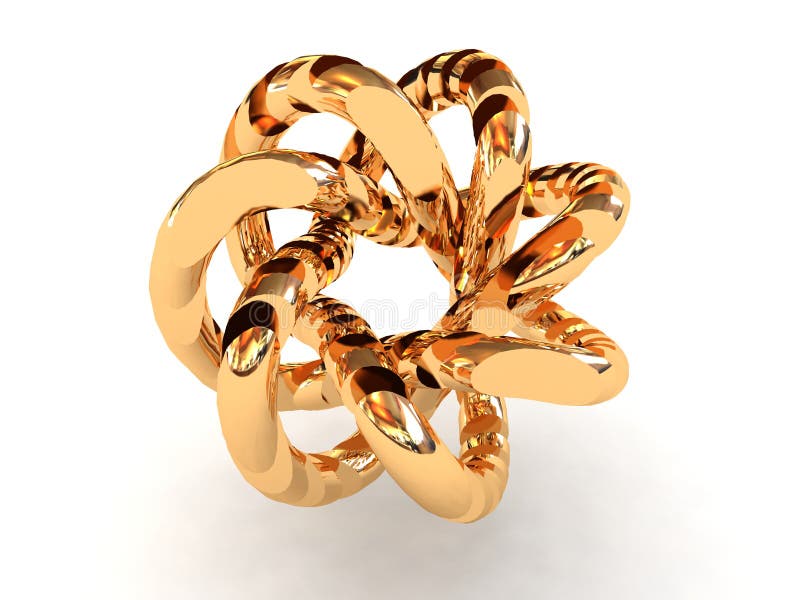 Torus knot stock illustration. Illustration of geometry - 12404641