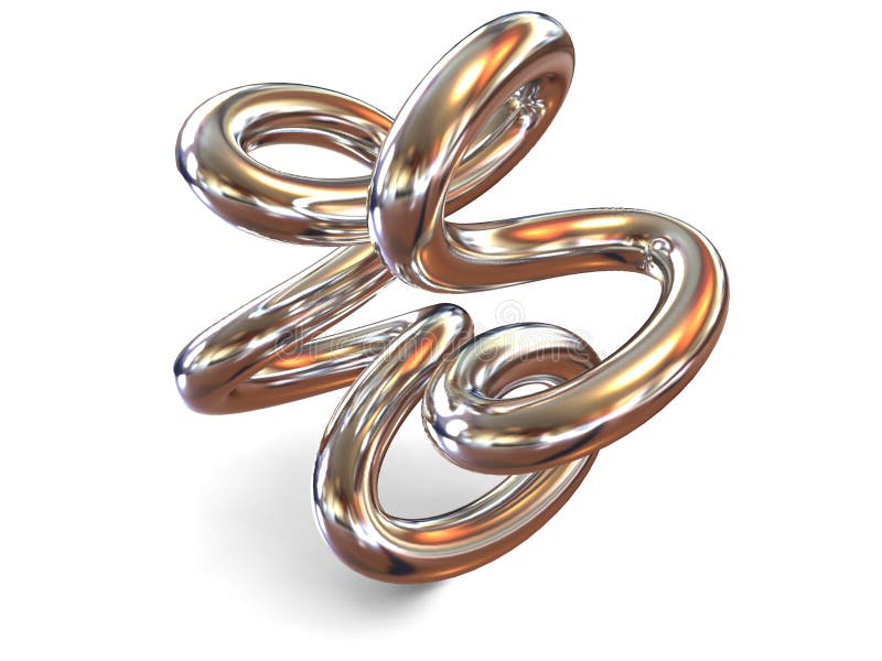 Torus knot stock illustration. Illustration of complex - 12492889