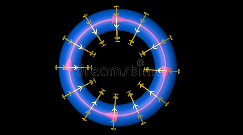 Toroidal Magnetic Field Lines . Fusion Energy.Circular Rings Flow Stock ... Toroidal Magnetic Field Lines . Fusion Energy.Circular Rings Flow Stock ...