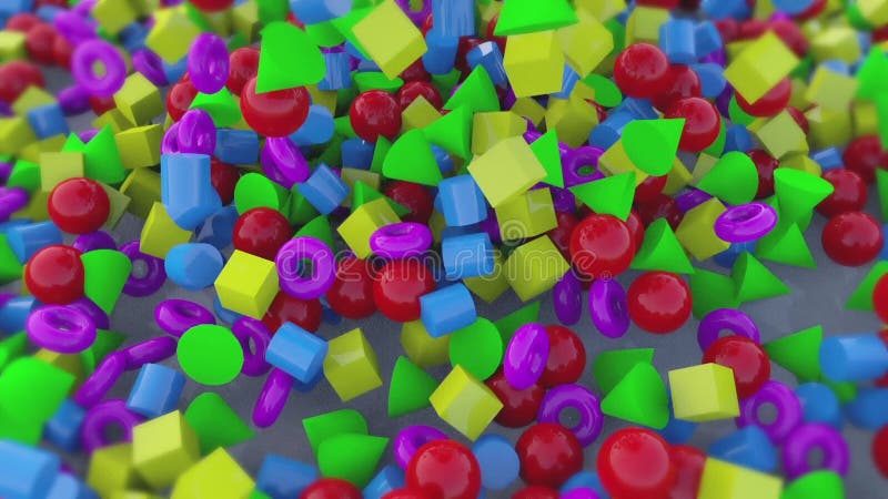 Torus Square Triangle Sphere Particle Animation Stock Video - Video of ...