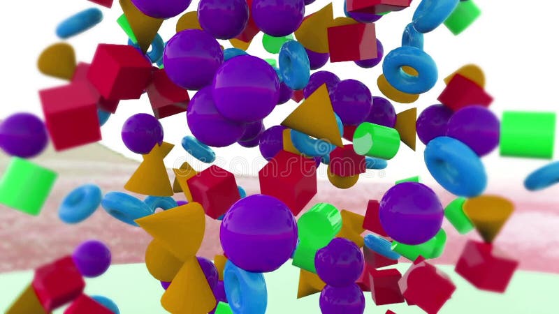 Torus Square Triangle Sphere Particle Animation Stock Video - Video of ...