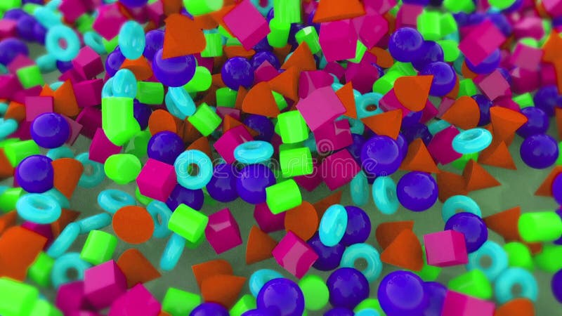 Torus Square Triangle Sphere Particle Animation Stock Video - Video of ...