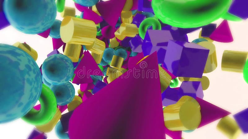 Torus Square Triangle Sphere Particle Animation Stock Video - Video of ...